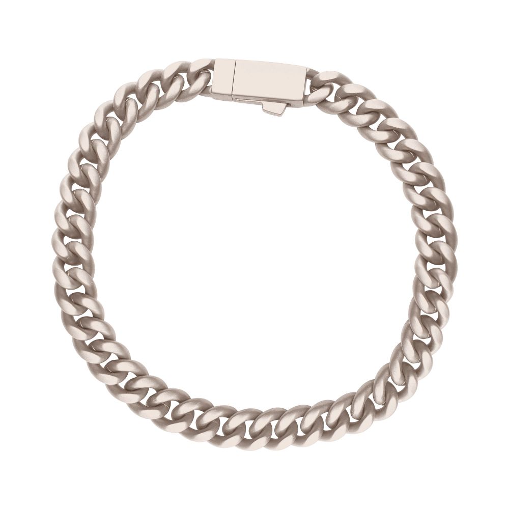 8mm Titanium Flat Clasp Miami Cuban Bracelet – Gordon Jewelers